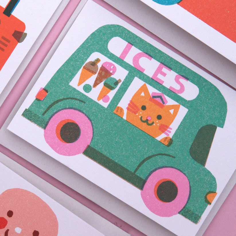 Ices Van Mini A7 Card – theprintedpeanut